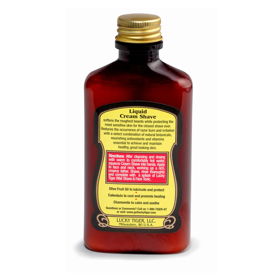 LUCKY TIGER LIQUID CREAM SHAVE – Ultimate Barber Supply